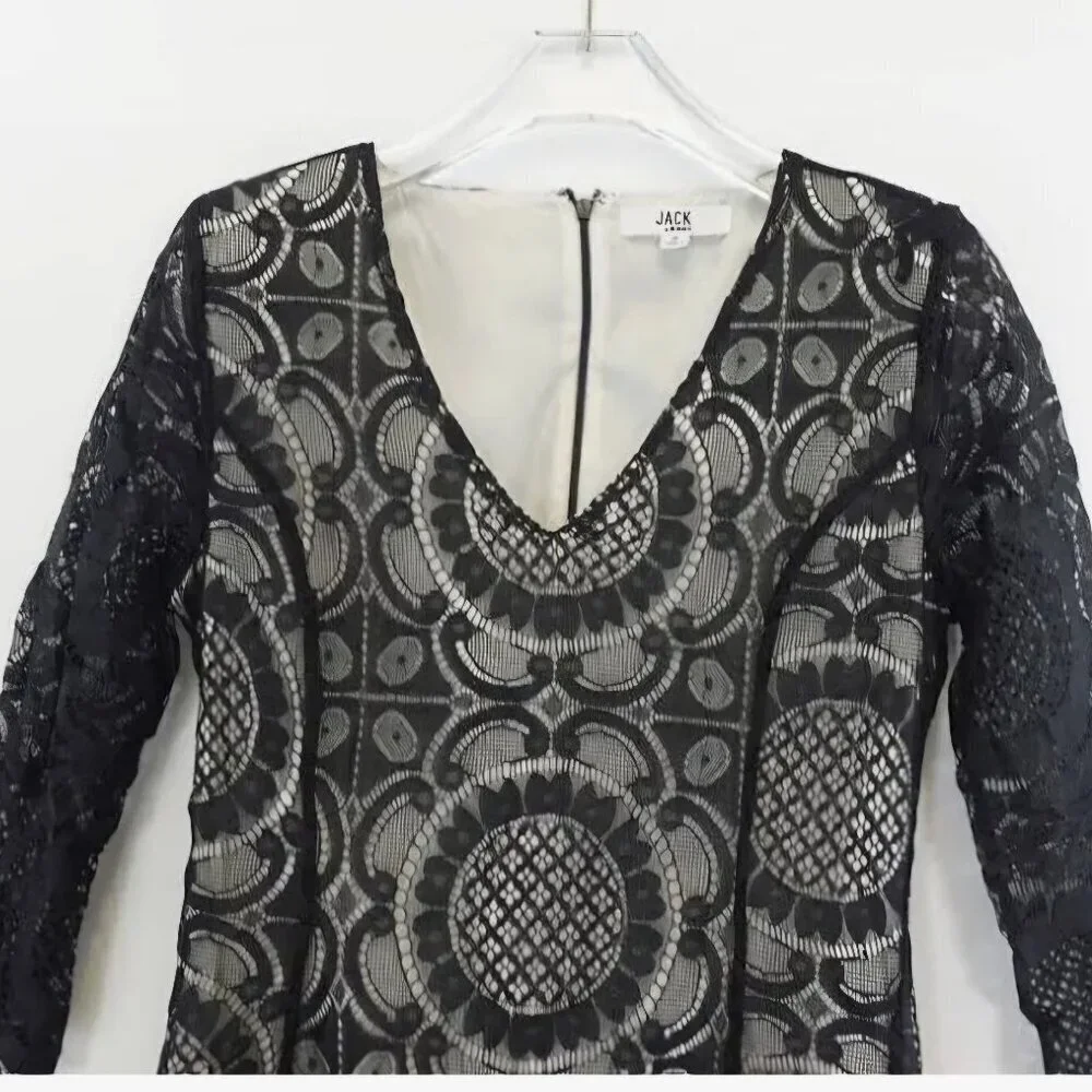 Jack Rogers | Dresses | Dark Romantic Jack Rogers Y2k Black Overlay ...